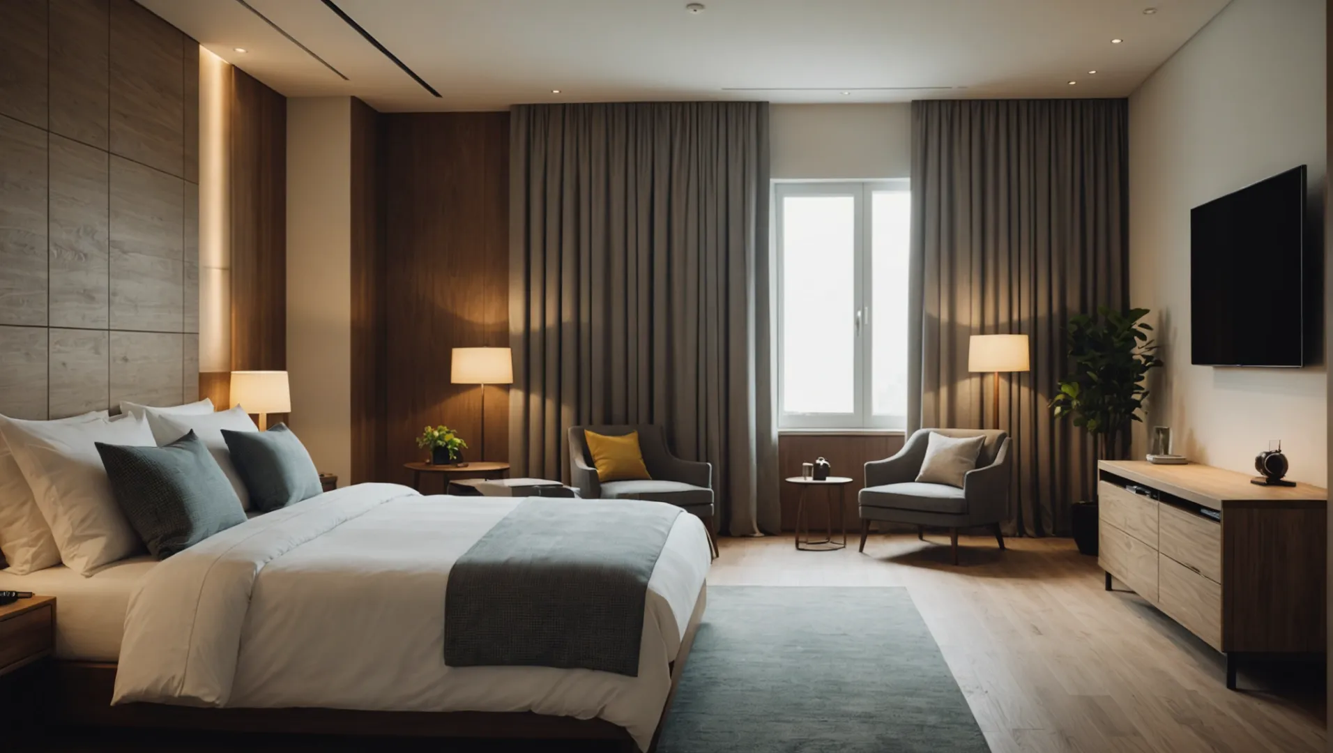 Pourquoi la plupart des chambres d'hôtel manquent de plafonniers